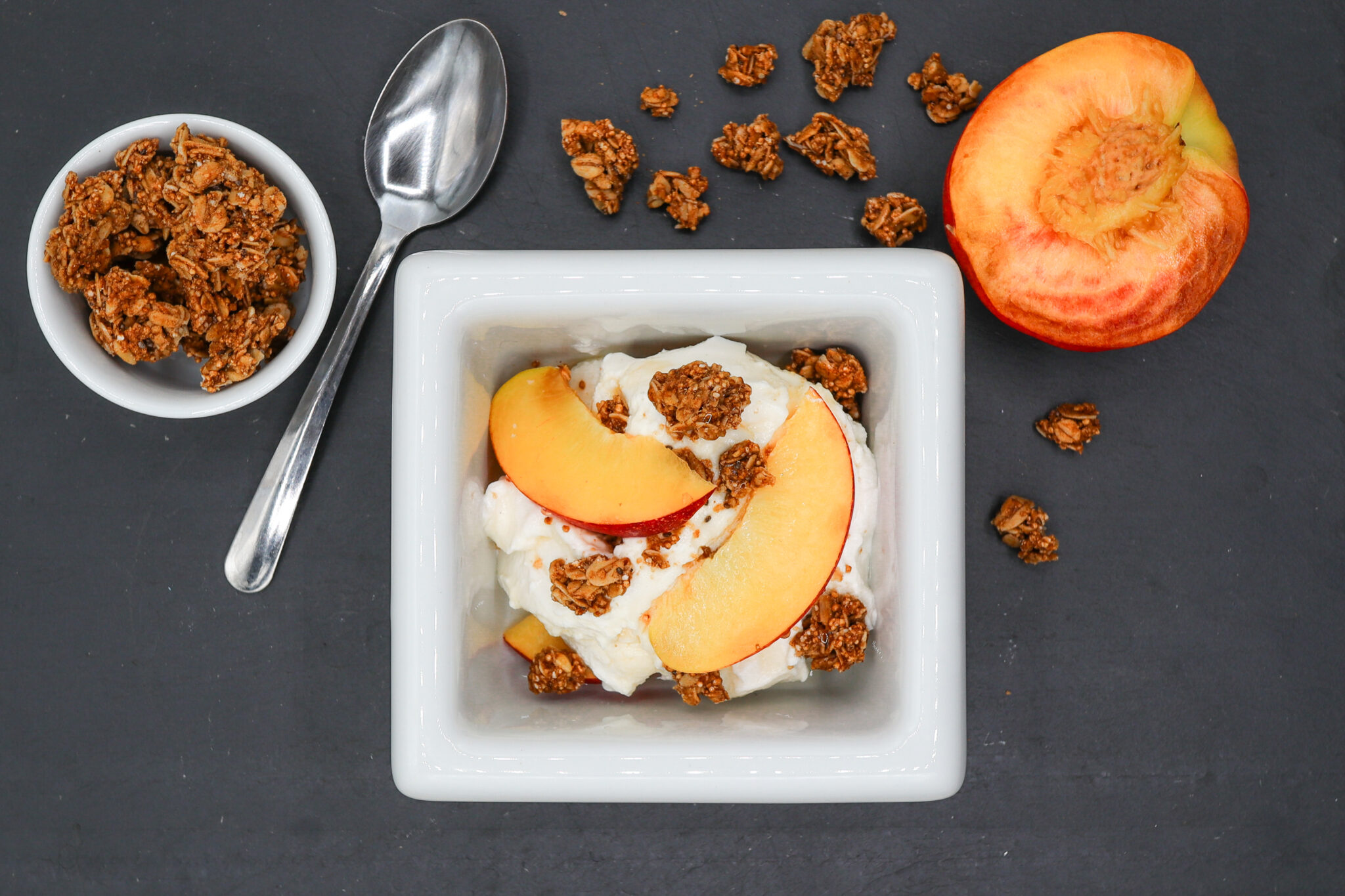 Basic Granola & Peach Parfait | America’s Grow-a-Row
